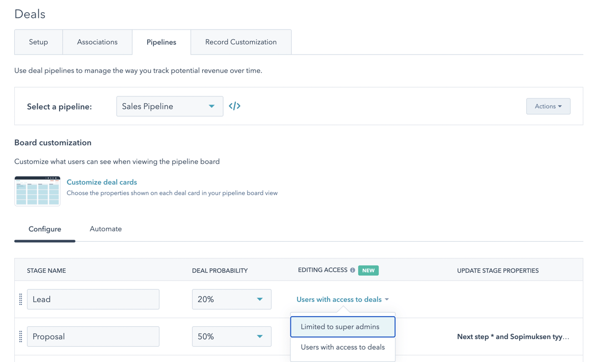 HubSpot updates November 2022